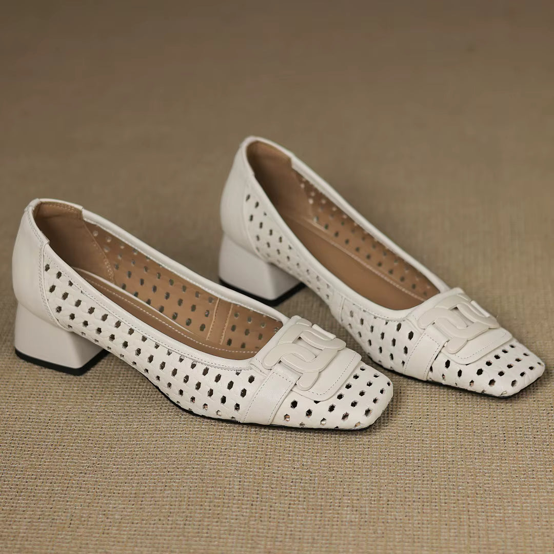 Solea Woven Leather Heels – Mae's Fort Lauderdale